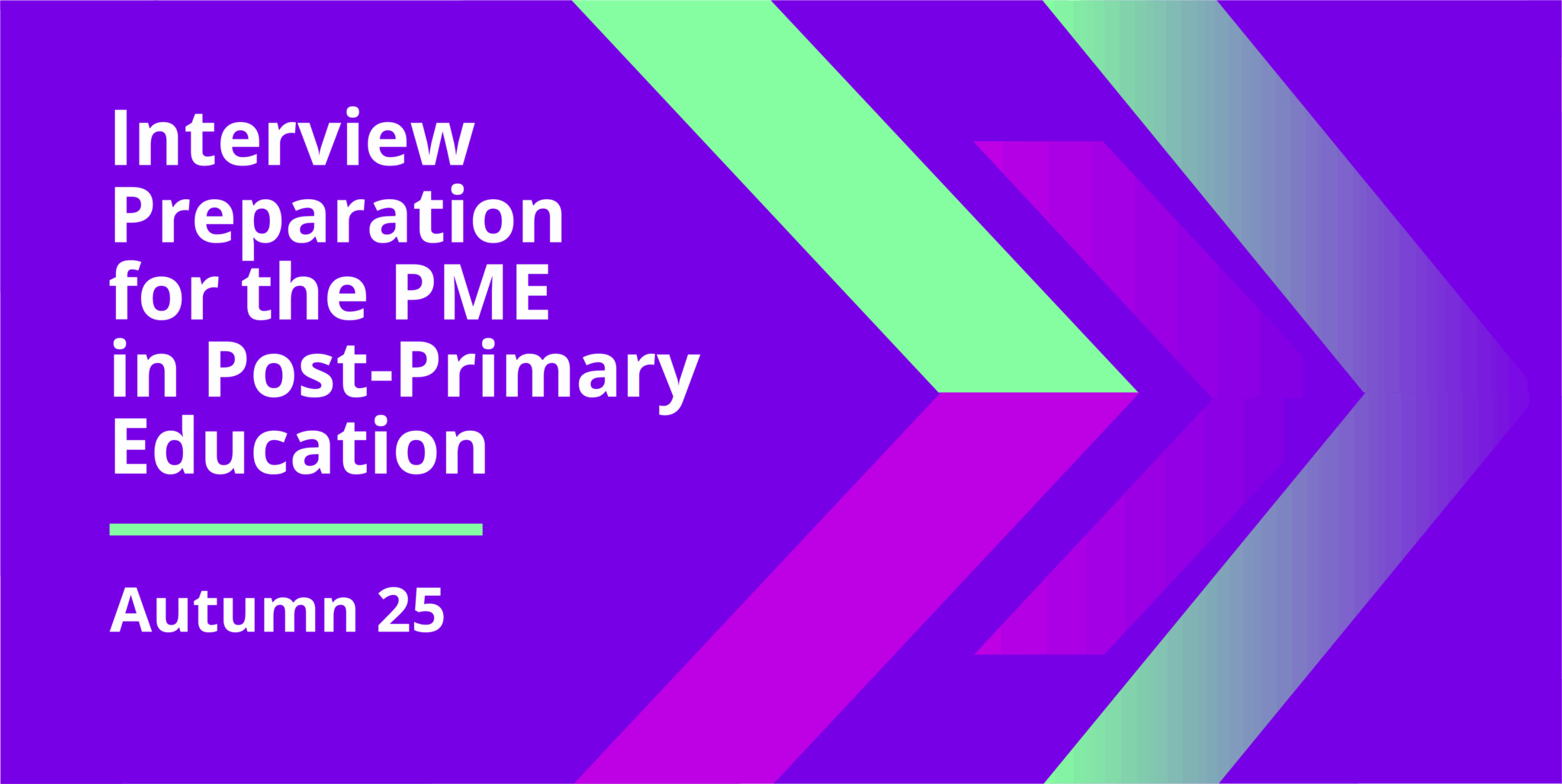 Interview for the PME in Post-Primary Education Autumn 2025 - Hibernia ...